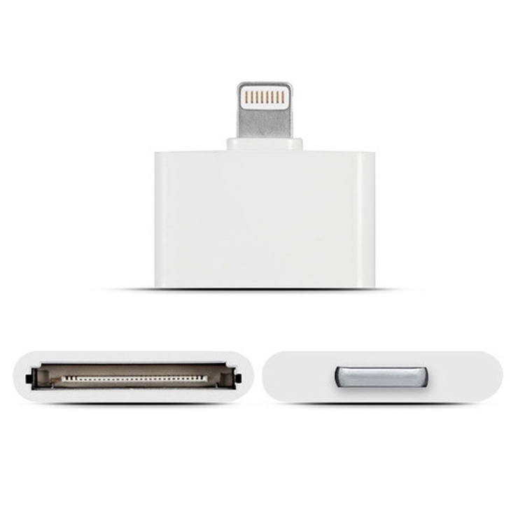 Colorful Series 8 Pin Male to 30 Pin Female Adapter(White)