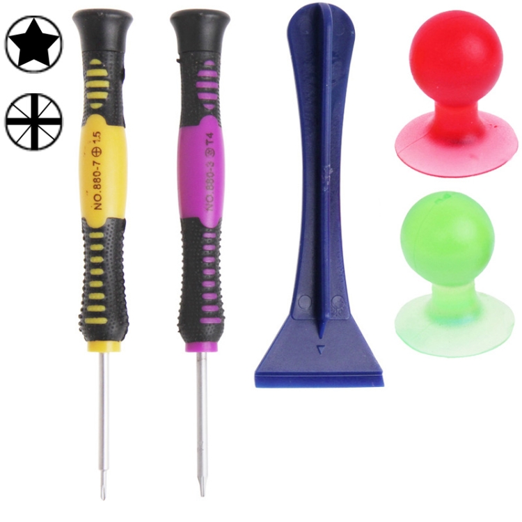 5 in 1 (2 x Screwdrivers + Disassemble Plastic Prying Tools + 2 x ...
