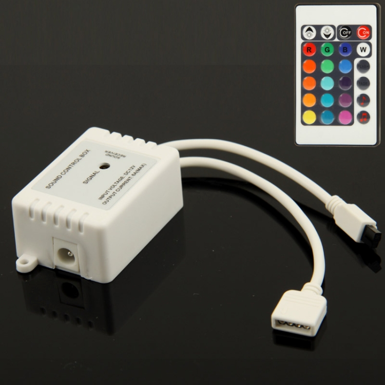 LED Controller for LED Strip Light with 24 Keys Remote Control & Sound ...