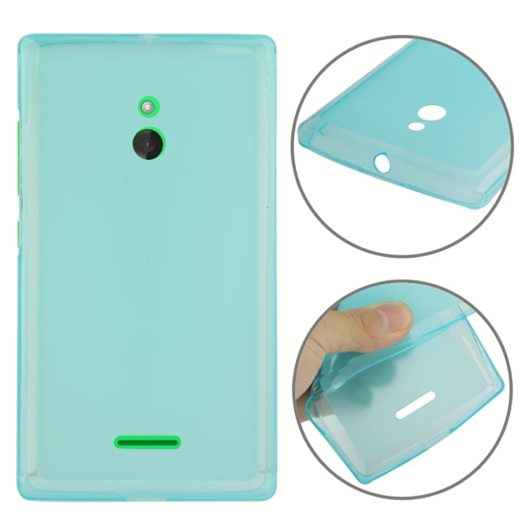 เคส TPU Frosted ป้องกันการลื่นไถลสำหรับ Nokia XL (Baby Blue)