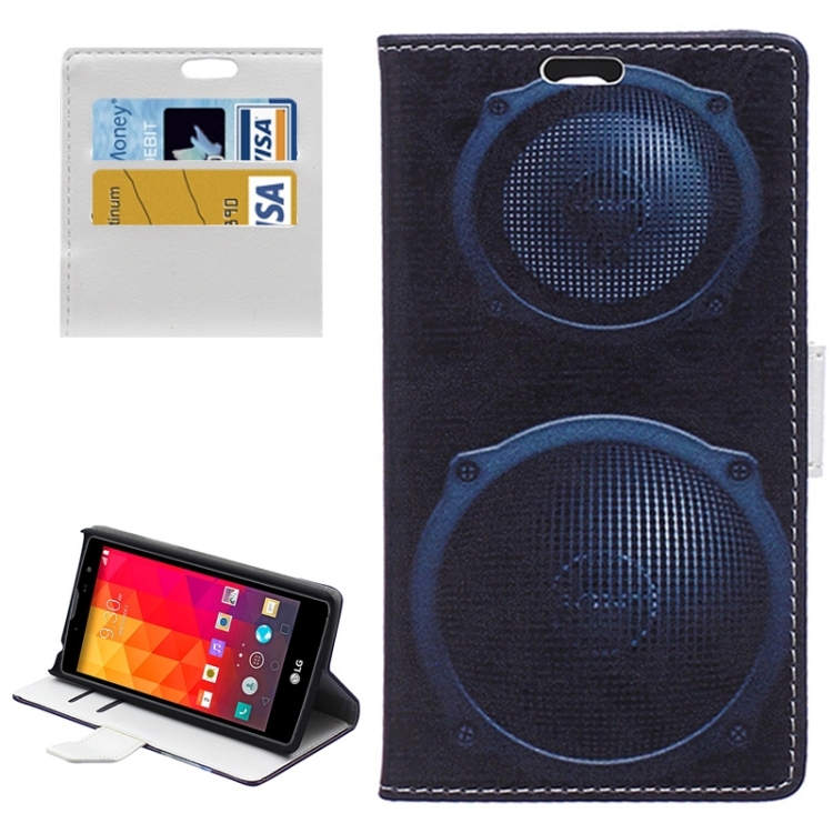Loudspeaker Pattern Horizontal Flip Magnetic Buckle Leather Case with ...