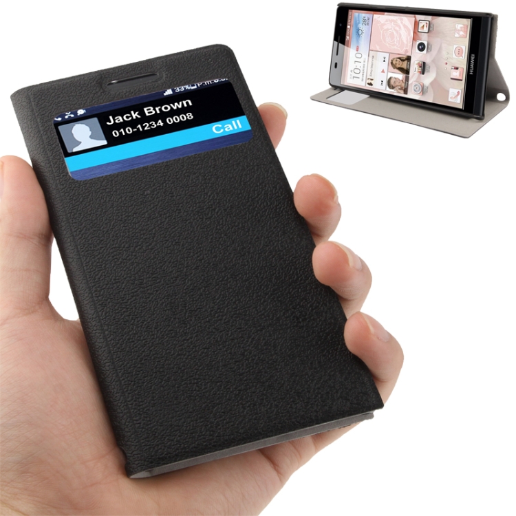 Pebble Texture Ultrathin Horizontal Flip Leather Case with Holder ...