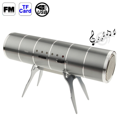 T5000 All Metal Digital Audio Card Reader Speaker with Holder, FM Radio ...