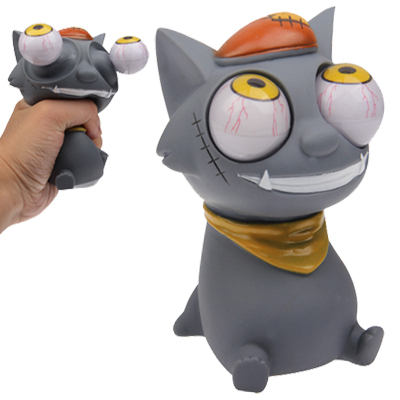 Grey Wolf Model Tricky Extrusion Eye Toy Zoolife Popeyes