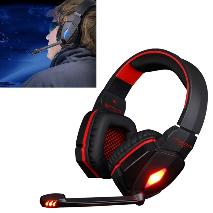 EACH G4000 Stereo Gaming Headset with Mic Volume Control & LED Light ...