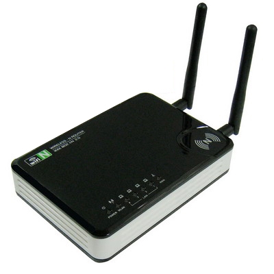 300Mbps Wireless N Broadband Router with 4 x Output Lan Port(Black)