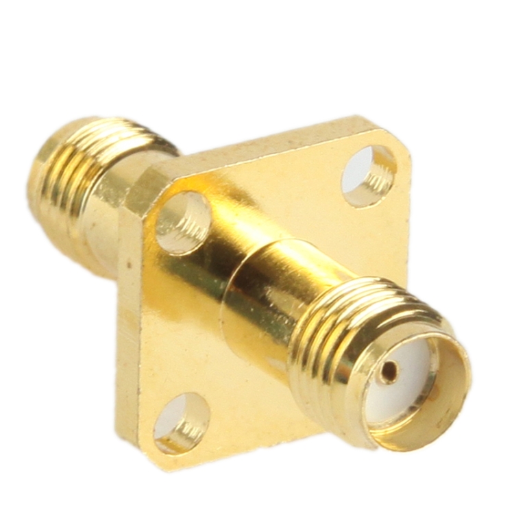 Adaptador coaxial SMA hembra a SMA hembra (plateado)