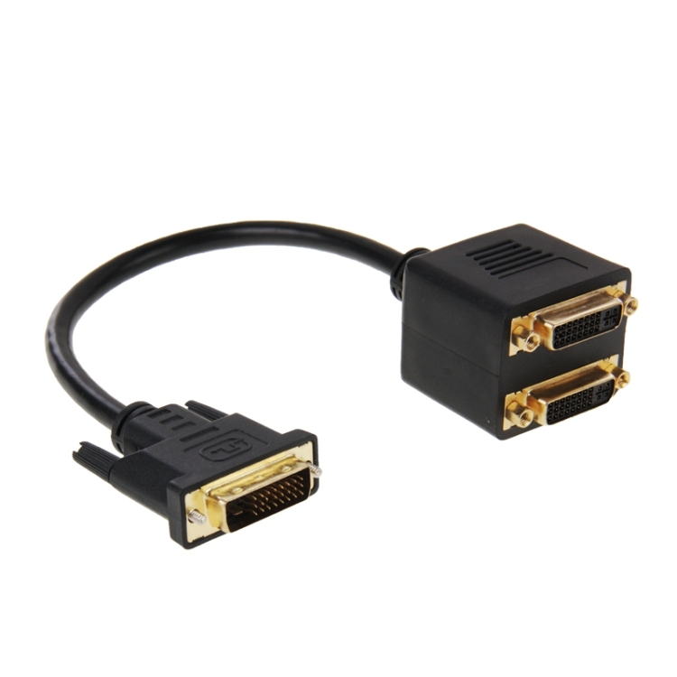 DVI 24+1 Pin Male to 2 x DVI 24+5 Pin Female Adapter Cable, Length ...