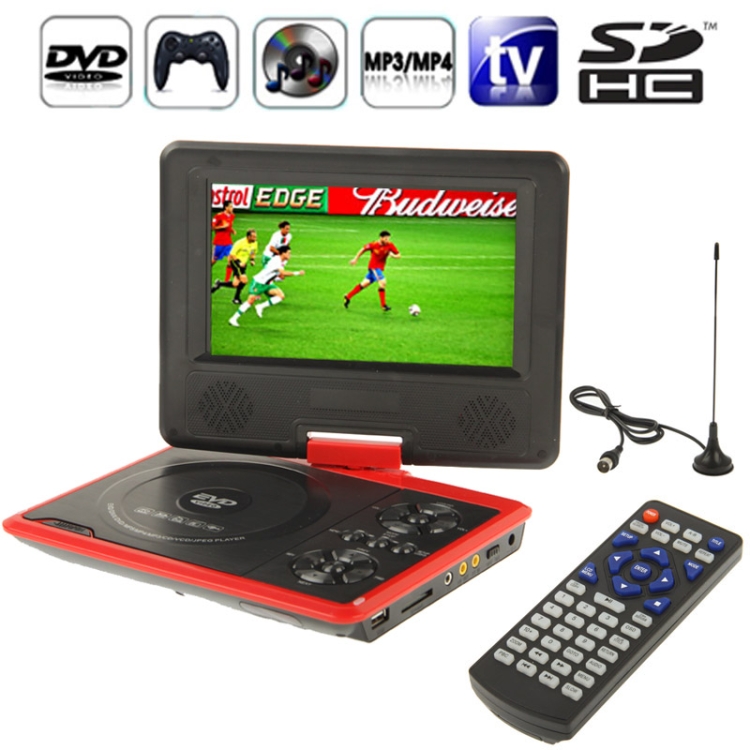 7.5 inch TFT LCD Screen Digital Multimedia Portable DVD with Card ...