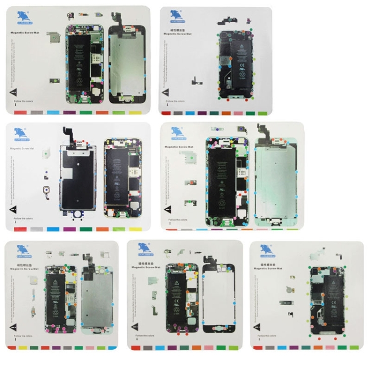 7 in 1 Magnetic Screws Mat for iPhone 6s / iPhone 6 Plus / iPhone 6 ...