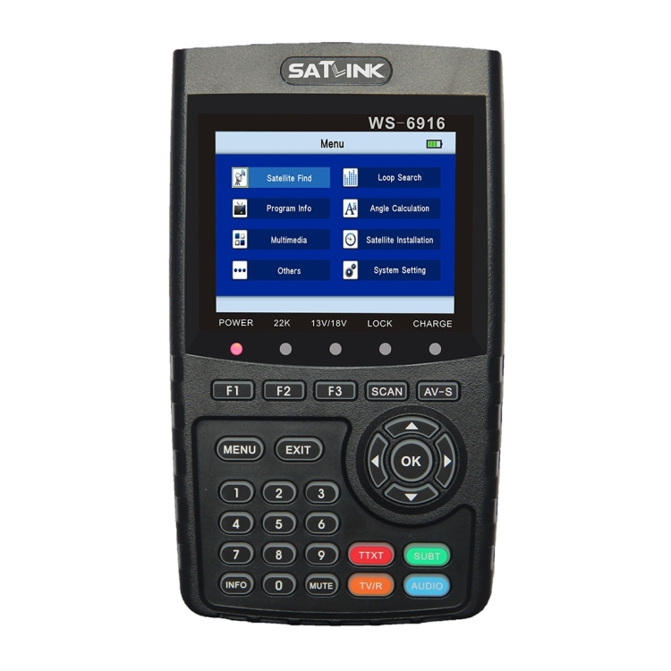 SATLINK WS6916 Digital Satellite Signal Finder Meter, 3.5 inch TFT LCD ...