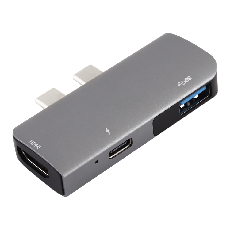 Double USB-C / Type-C to PD Port + USB 3.0 + HDMI Multifunctional ...