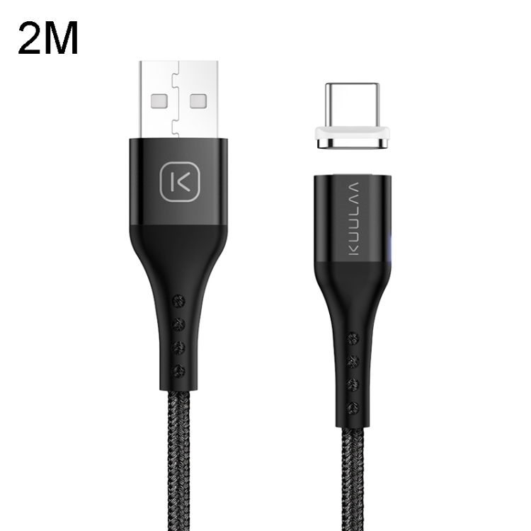 Kuulaa KL-X01-C USB to USB-C / Type-C Square Head Magnetic Fast Charging Data Cable, Length: 2m ...