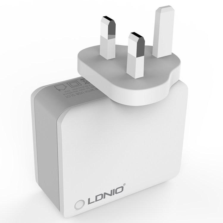 LDNIO A4403 4.4A 4 x USB Ports Smart Travel Charger, UK Plug