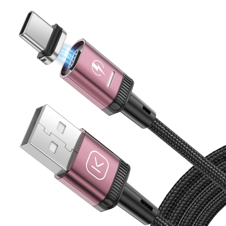 KUULAA KL-X25 1m USB to USB-C / Type-C Flat Magnetic Metal Connector ...