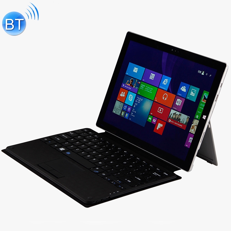 WSP328 Magnetic Charging แป้นพิมพ์ Bluetooth V3.0 + ซองหนังไมโครไฟเบอร์สำหรับ Microsoft Surface ...