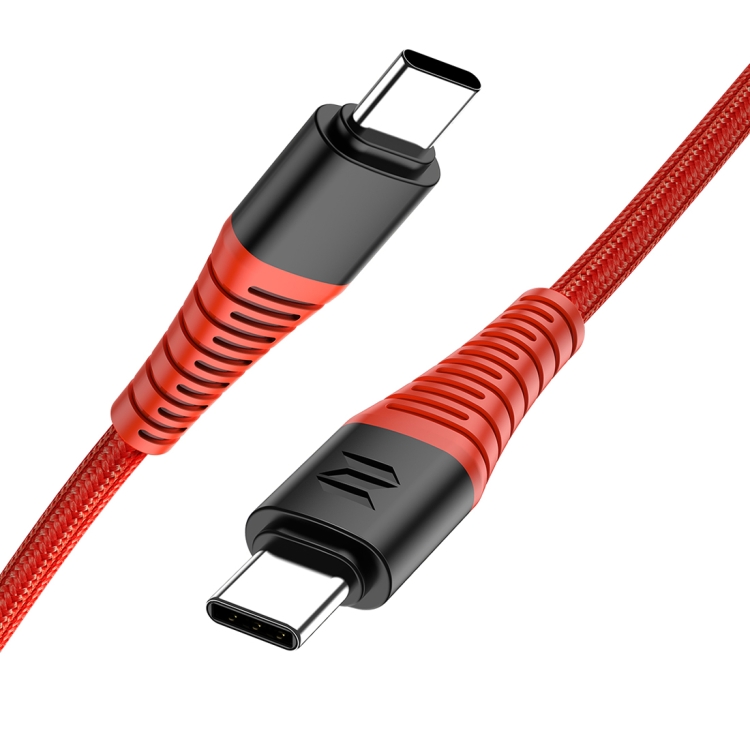 ROCK Z11 3A Type-C / USB-C to Type-C Cable de carga redondo de sincronización de alta ...