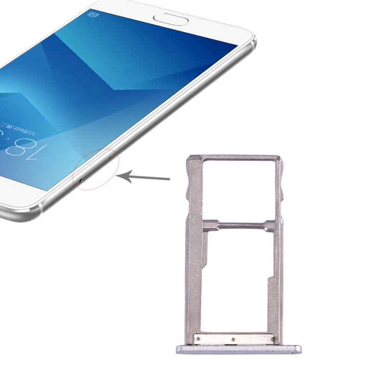 For Meizu M5 Note SIM Card Tray (Silver)