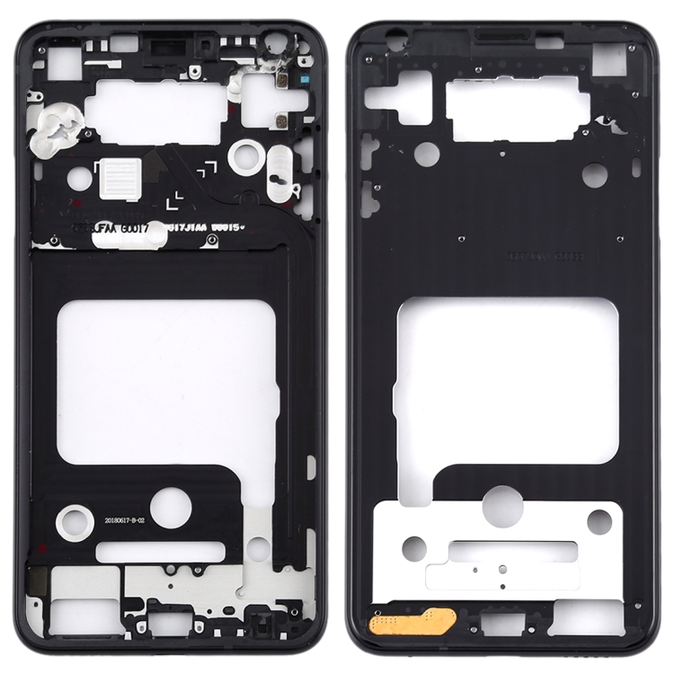 Front Housing LCD Frame Bezel Plate for LG V35 ThinQ (Black)
