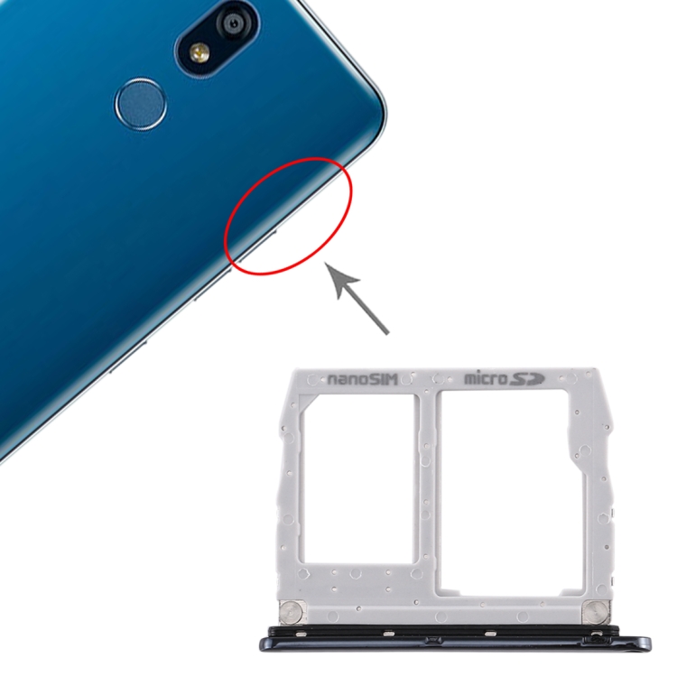 SIM Card Tray + Micro SD Card Tray for LG K40 / K12 Plus / X4 (2019 ...