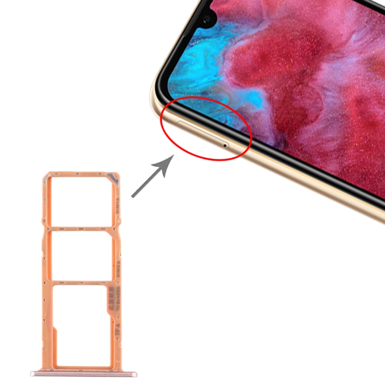 ถาดซิมการ์ด + ถาดซิมการ์ด + ถาดการ์ด Micro SD สำหรับ Huawei Honor Play ...