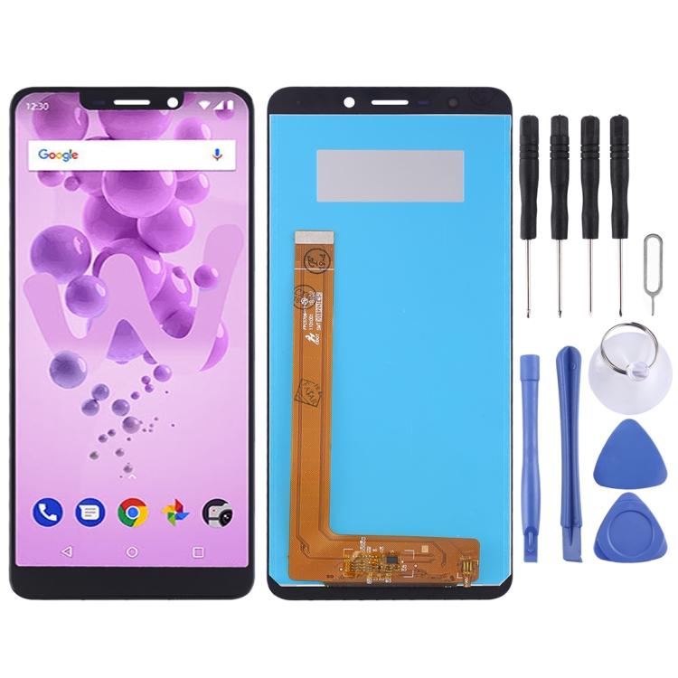 TFT LCD Screen for Wiko View Go with Digitizer Full Assembly (Black)