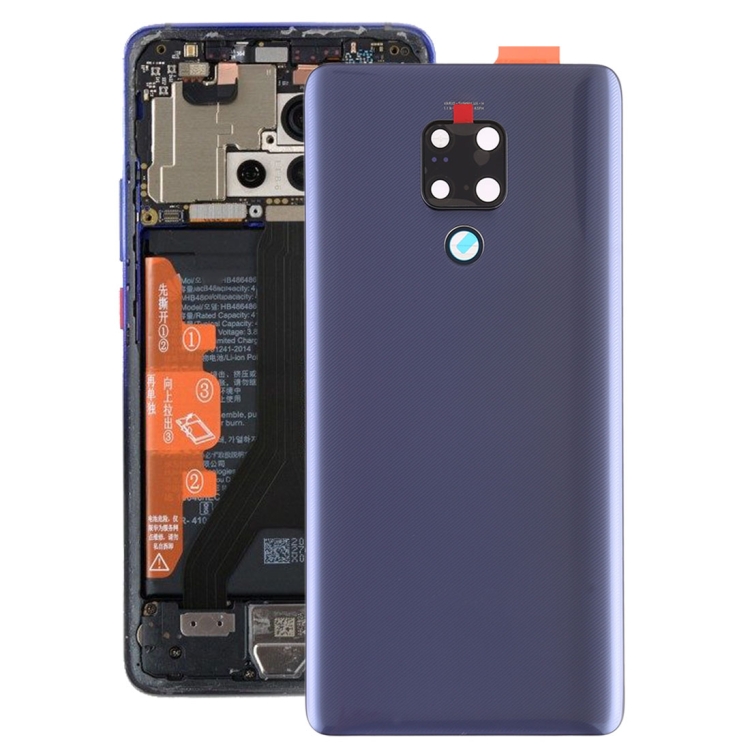 ฝาหลังแบตเตอรี่พร้อมเลนส์กล้องสำหรับ Huawei Mate 20 X สีม่วง
