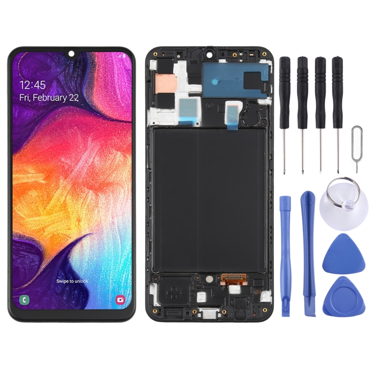 Original Super AMOLED LCD Screen for Galaxy A50 Digitizer Full Assembly ...