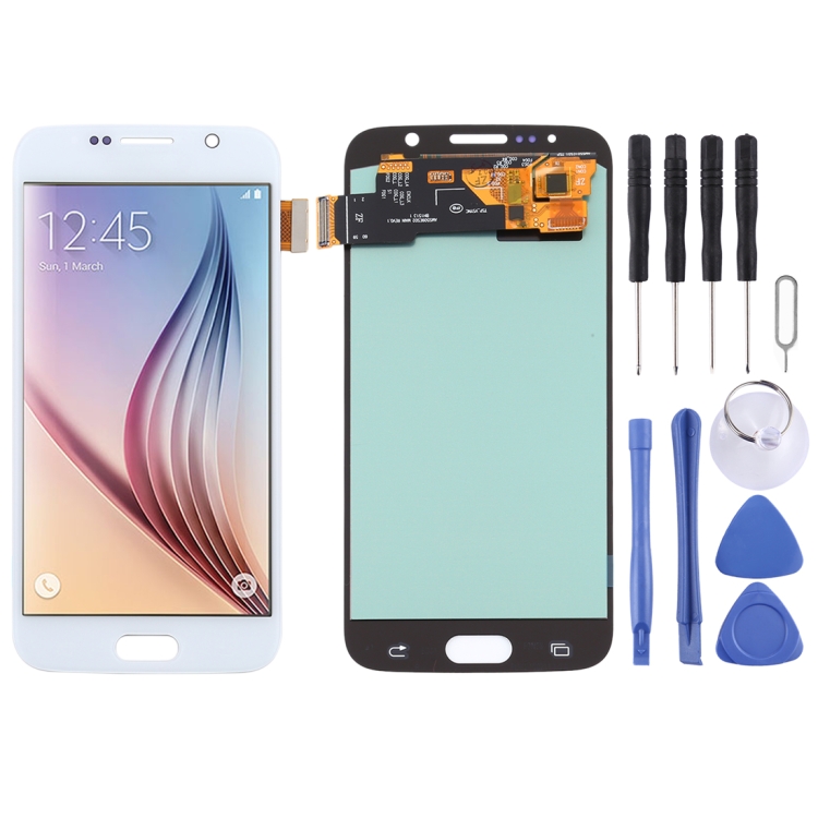 หน้าจอ OLED LCD สำหรับ Samsung Galaxy S6 พร้อมชุดประกอบ Digitizer แบบ ...