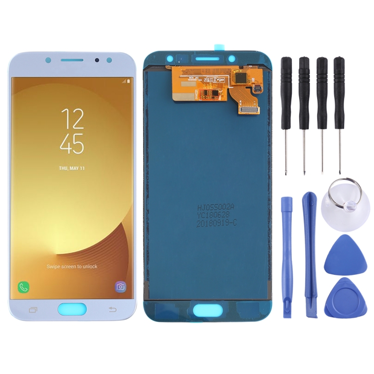 Galaxy J7 (2017), J730F / DS, J730FM / DS (Blue) 용 LCD 화면 및 디지타이저 전체 ...