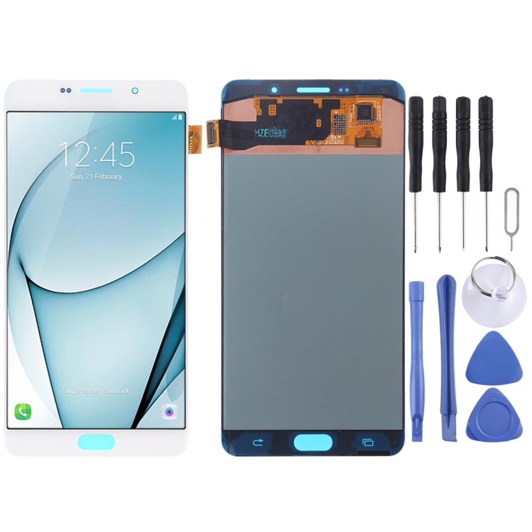 Galaxy A9 Pro(2016) / A910F 디지타이저 전체 어셈블리(흰색)용 기존 슈퍼 AMOLED LCD 화면