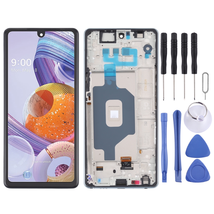 LG Stylo 6 / K71 LMQ730TM LM-Q730TM LMQ730HA LM-Q730HA 디지타이저 전체 어셈블리 ...
