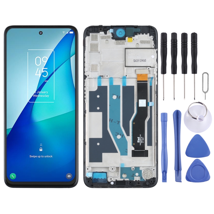 TCL 20L/20L+/20 Lite T774H T774B T775H T775B 디지타이저 전체 어셈블리(프레임 포함)용 기존 ...