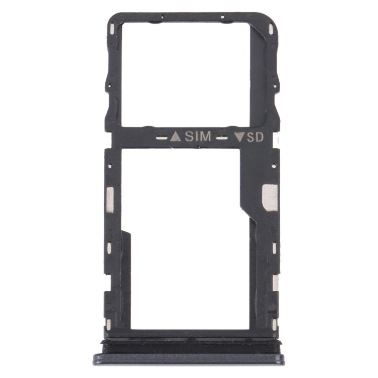 For TCL 30 XE 5G T767W Original SIM Card Tray + Micro SD Card Tray(Black)