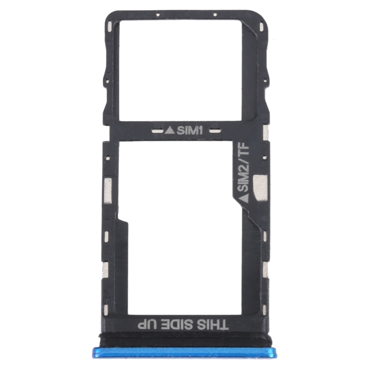 For TCL 20 5G Original SIM Card Tray + SIM / Micro SD Card Tray (Blue)