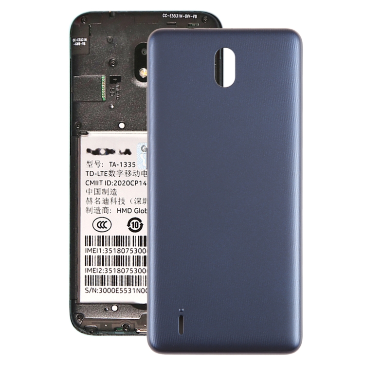 Para Nokia C01 Plus Tapa trasera de batería original (azul)