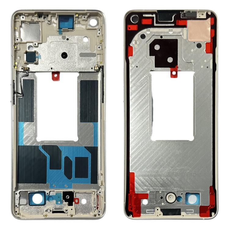 For OPPO Reno7 Pro 5G Front Housing LCD Frame Bezel Plate (Gold)