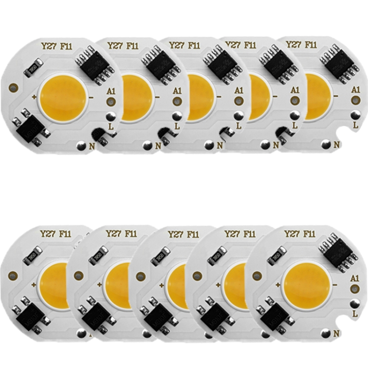 10 pcs COB LED Light Chip AC 220V LED Bulb Light Intelligent IC Driver ...
