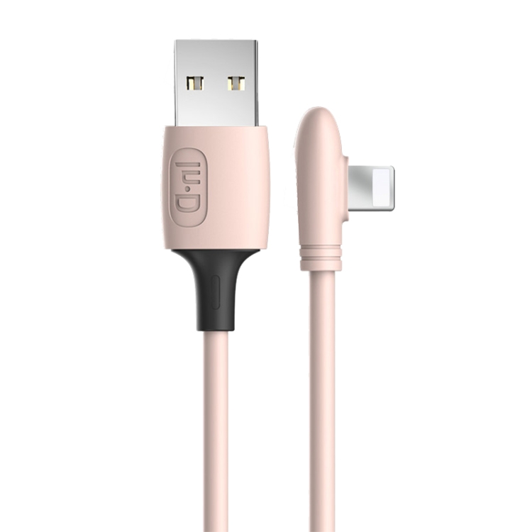 ENKAY หมวกเจ้าชาย ENK-CB210 2.4A USB เป็น 8 ขา 90 องศาข้อศอกซิลิโคนข้อมูลซิงค์สายชาร์จอย่าง ...