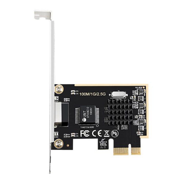 2500 Mbps PCI-E RTL8125 RJ45 Gigabit Adaptador de rede 2.5G PCI-E ...