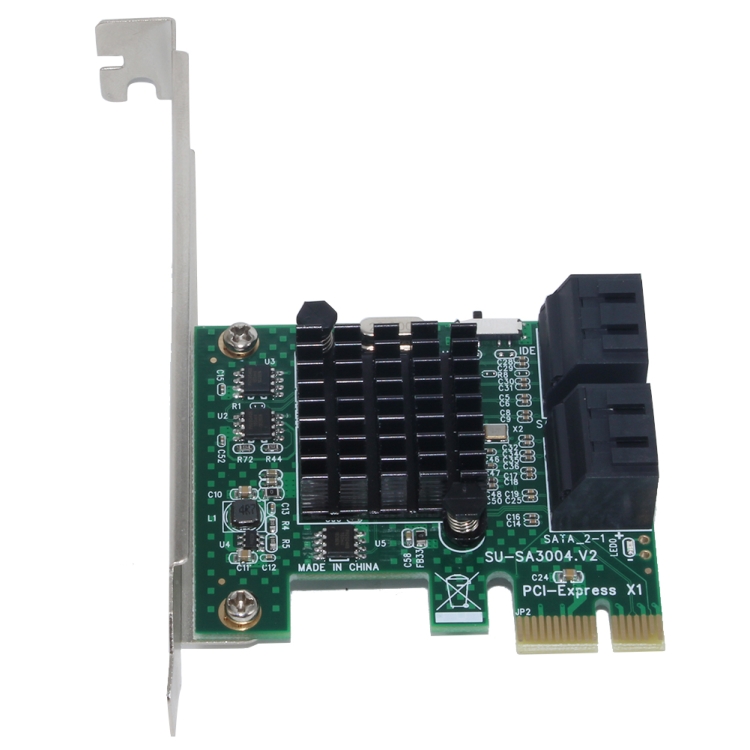 PCI Express 4 Port PCI-E X1/X4/X8/X16 Converter PCIE to SATA Expansion ...