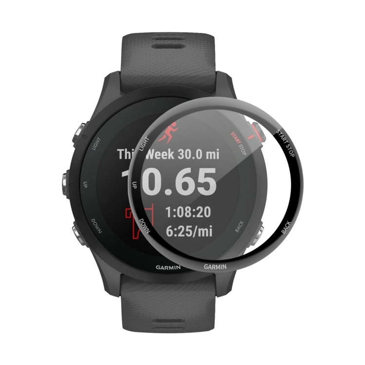 Garmin Forerunner 용 1 PC Enkay Hat-Prince 3D 전체 커버리지 소프트 PC 엣지 + PMMA ...