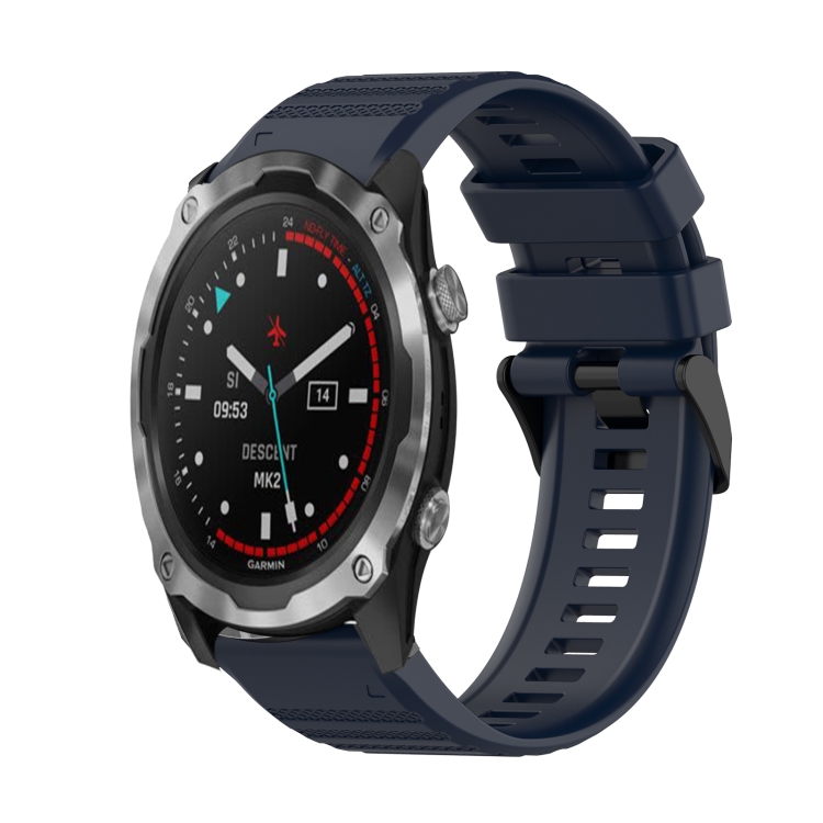 สำหรับ Garmin Descent MK 2 26 มม. สายนาฬิกาซิลิโคนแนวนอนพร้อมเครื่องมือ ...
