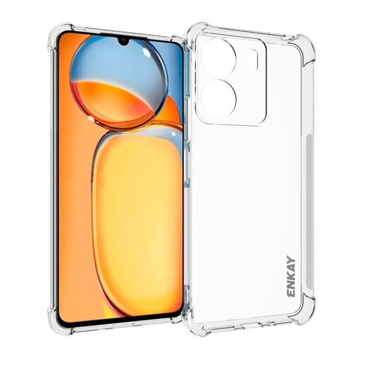 สำหรับ Redmi 13C ENKAY Hat-Prince เคสโทรศัพท์ TPU กันกระแทกโปร่งใส