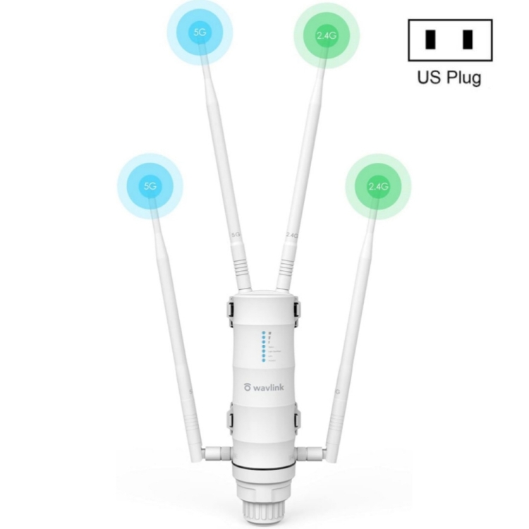 WAVLINK WN572HP3 AC1200 Dual Band Weatherproof Wireless Router Outdoor ...