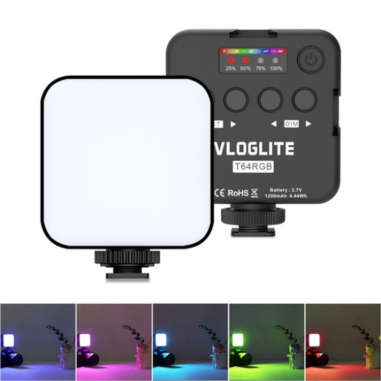 VLOGLITE T64RGB Mini Pocket Beauty Light Portable RGB Fill Light Cell ...