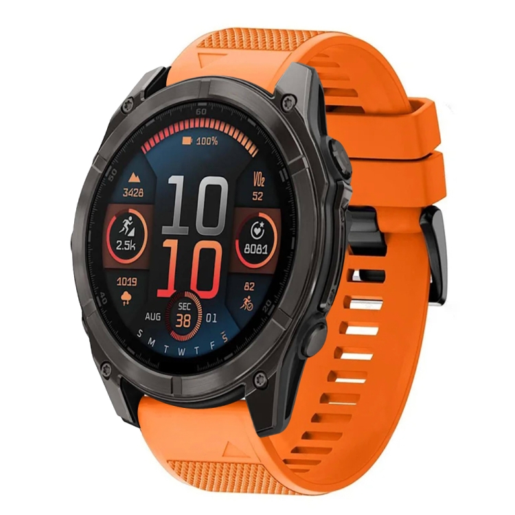 สายนาฬิกาซิลิโคนแบบปลดเร็วขนาด 26 มม. สำหรับ Garmin Fenix 8 AMOLED 51 ...