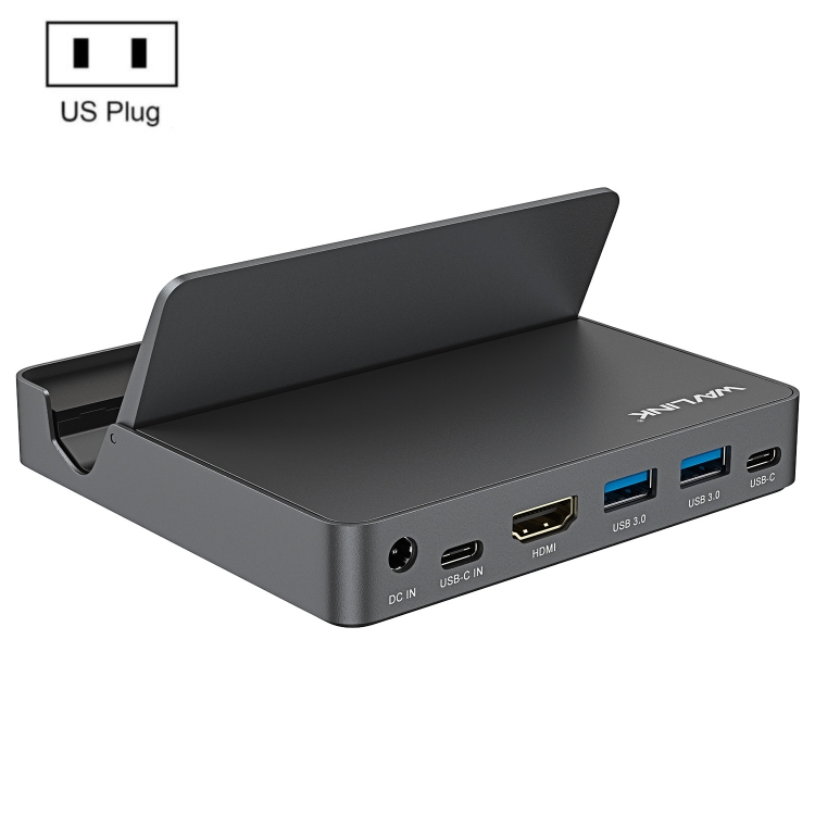 WAVLINK WL-UHP3D01 Portable Type-C Cell Phone Docking Station Multi ...