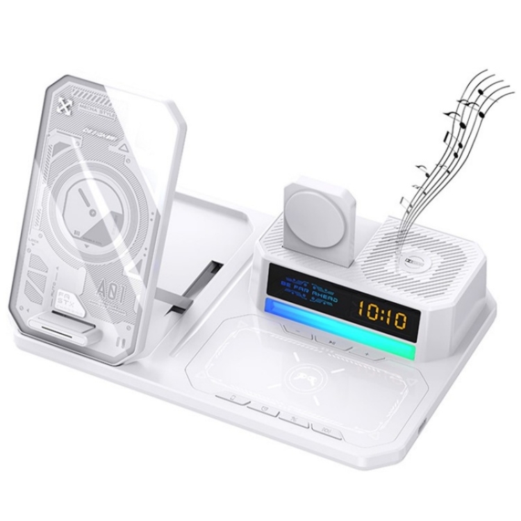 T50 5-in-1 Magnetic Wireless Charger Phone Watch Earphone Charging ...