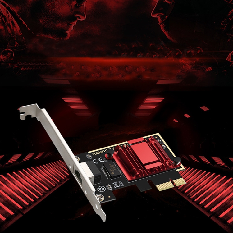 Adaptador de rede gigabit de quatro portas, 2.5g, desktop, chip 8125bg ...